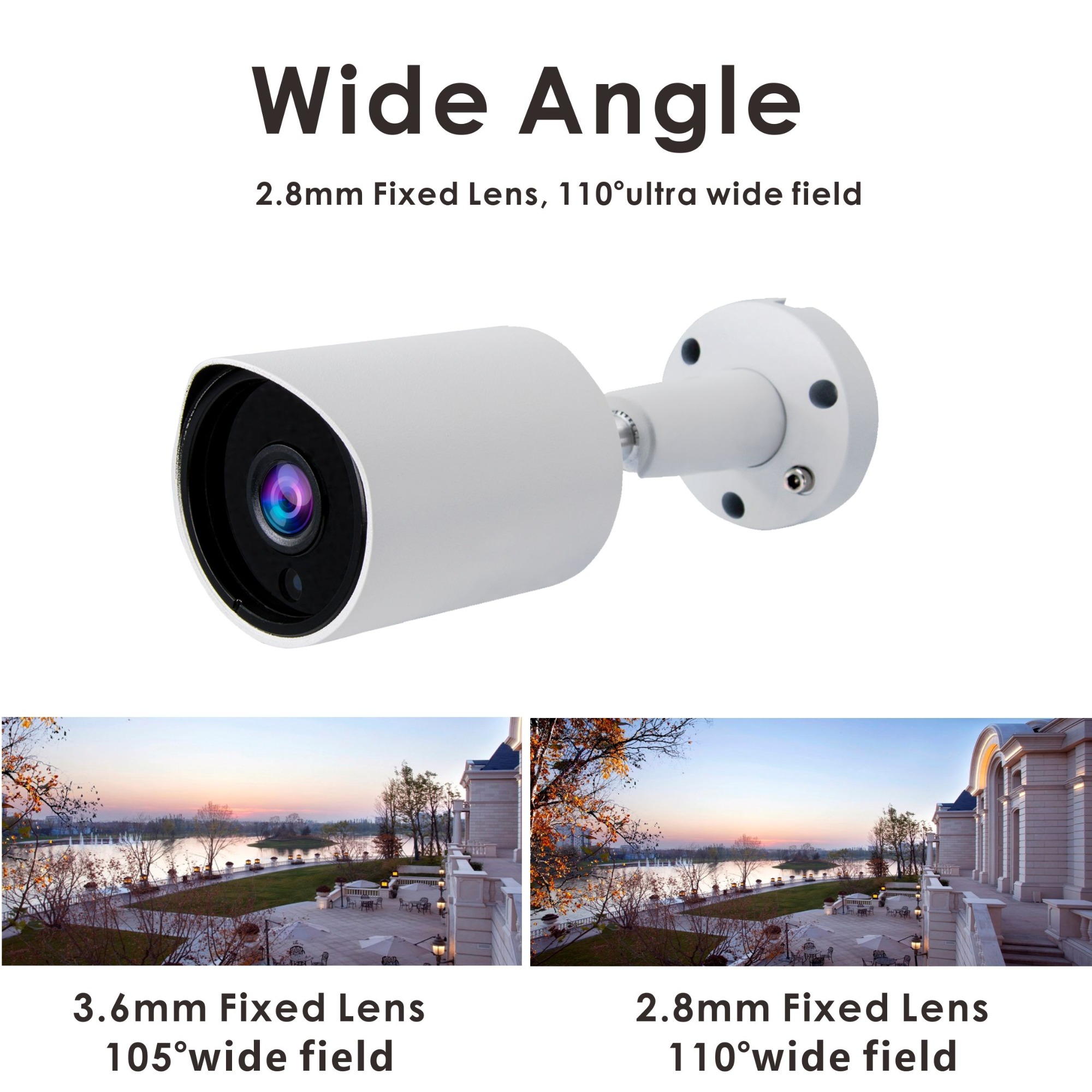 5MP POE Bullet Camera built in microphone audio in